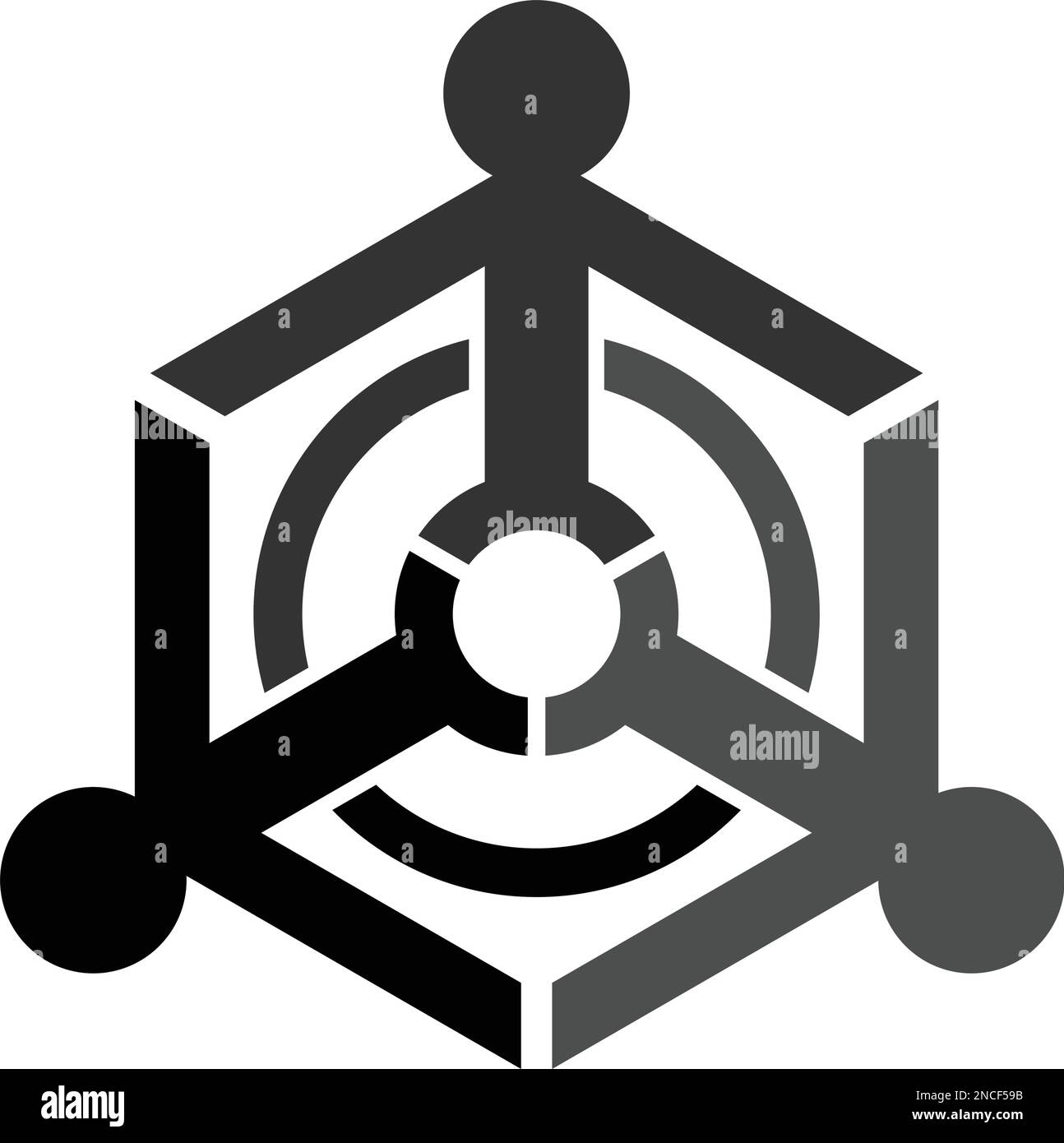 unity people logo template Icon Illustration Brand Identity.Isolated ...