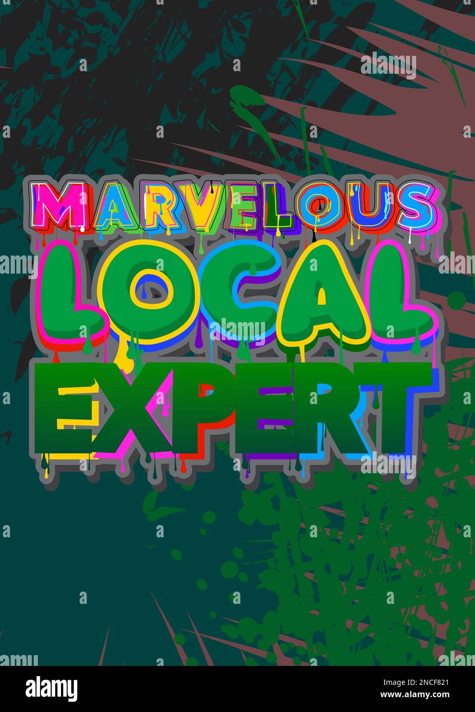 Marvelous Local Expert. Graffiti tag. Abstract modern street art ...