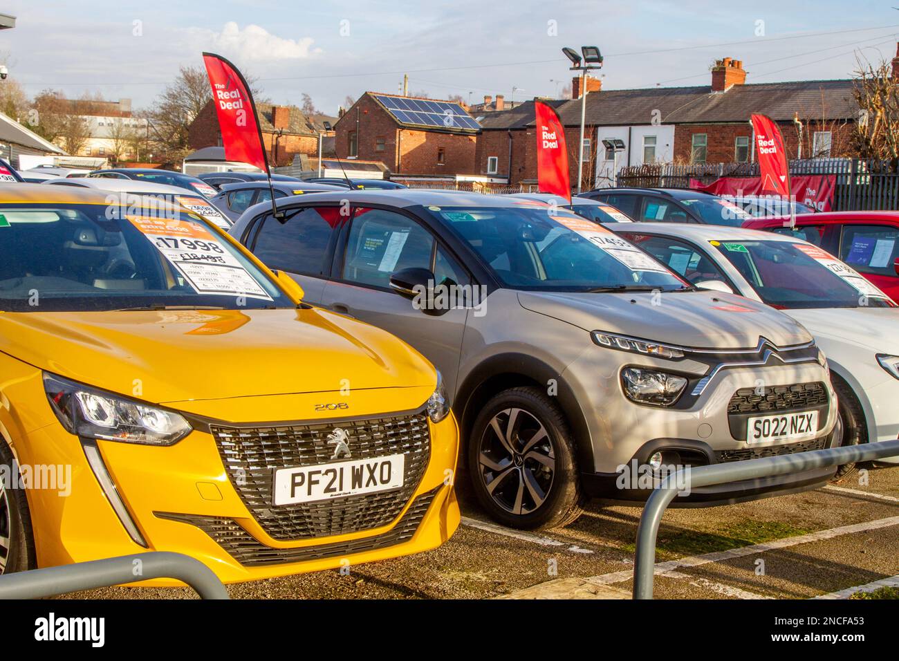 2021 Yellow Peugeot 208 Allure Premium Purete, & 2022 Citroën C3 Shine ...
