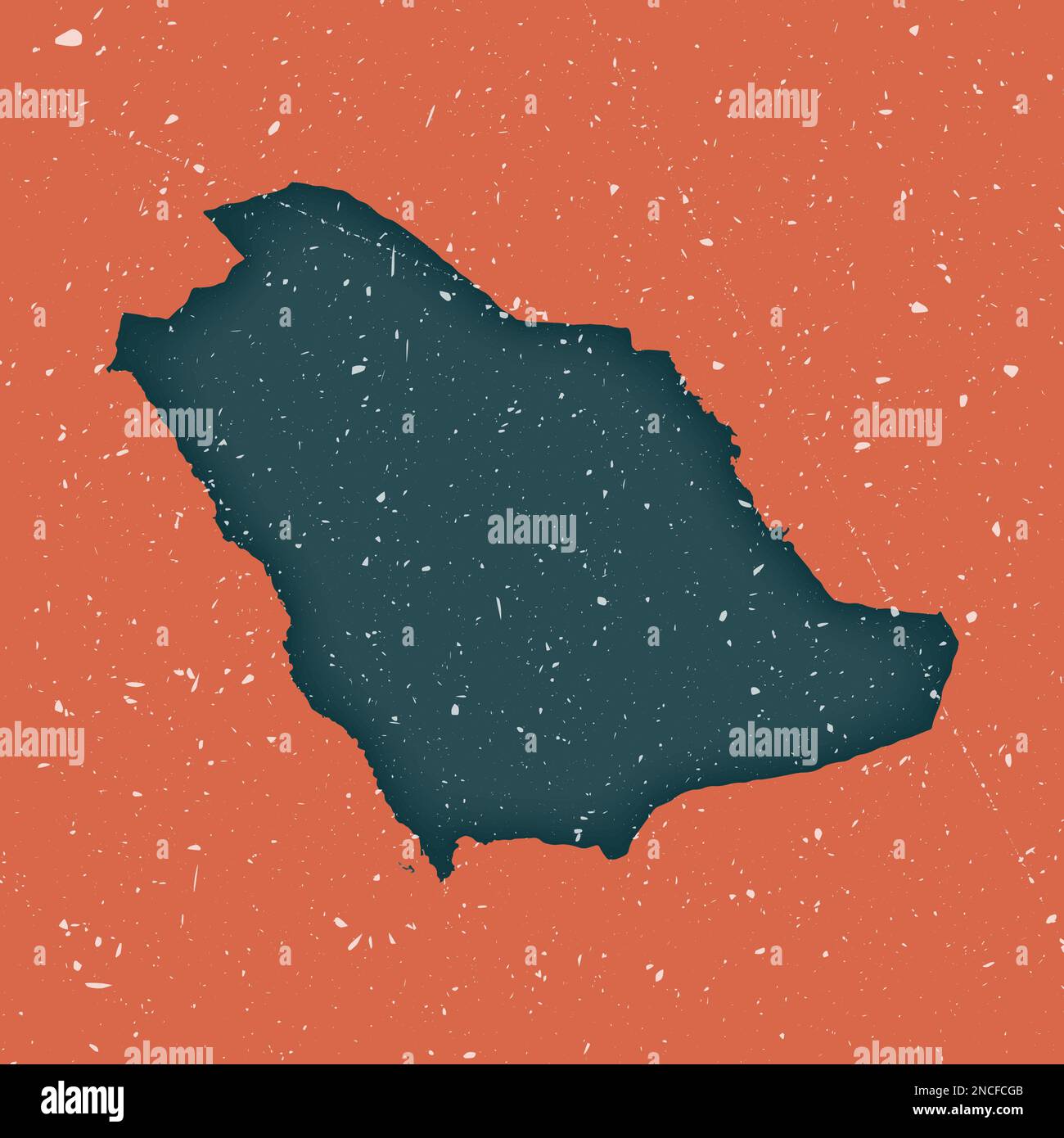 Saudi Arabia vintage map. Grunge map of the country with distressed ...