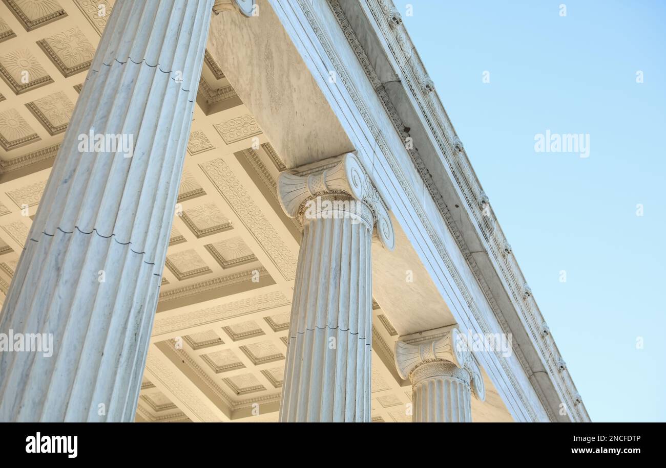 Greek columns and pillers that shows classical architectures and ...