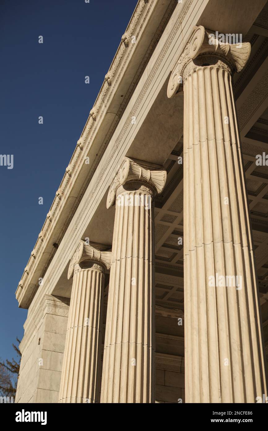 Greek columns and pillers that shows classical architectures and ...