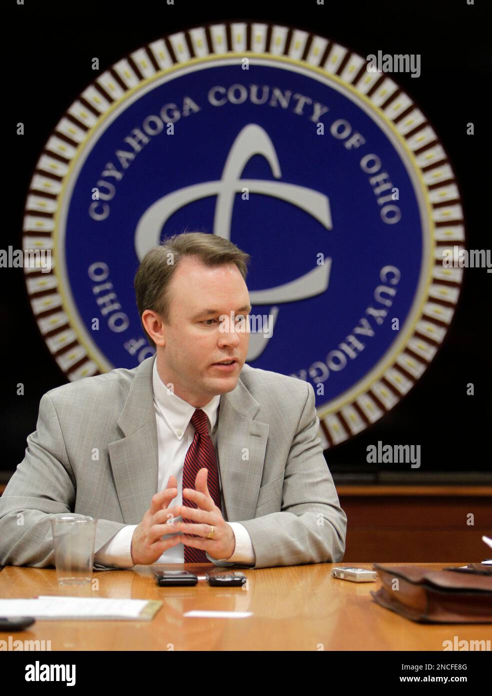 Lakewood, Ohio mayor Ed FitzGerald speaks during an interview in ...