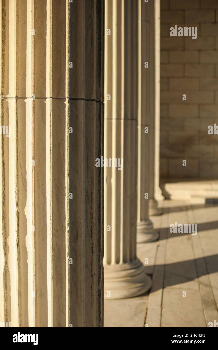 Greek columns and pillers that shows classical architectures and ...