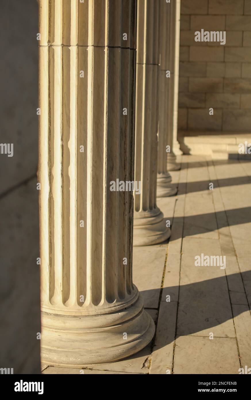 Greek columns and pillers that shows classical architectures and ...