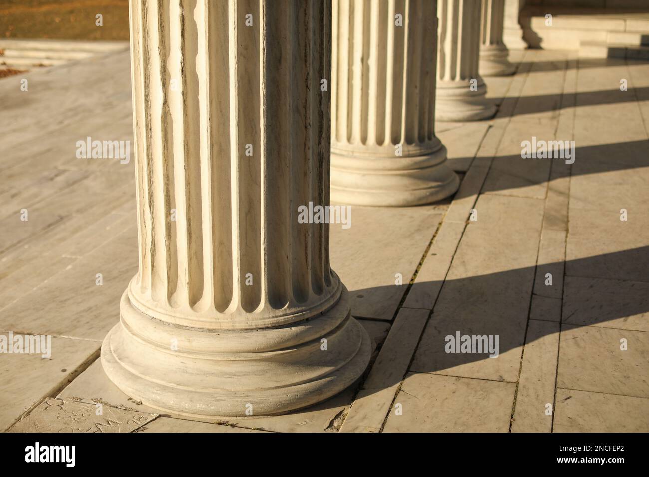 Greek columns and pillers that shows classical architectures and ...