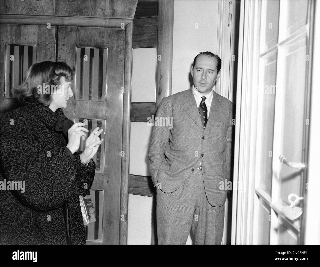 Roberto Rossellini, Italian movie director, and his former wife ...
