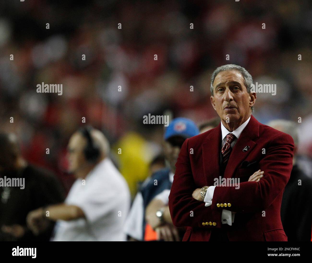 Atlanta Falcons owner Arthur Blank is pictured in the second half of ...