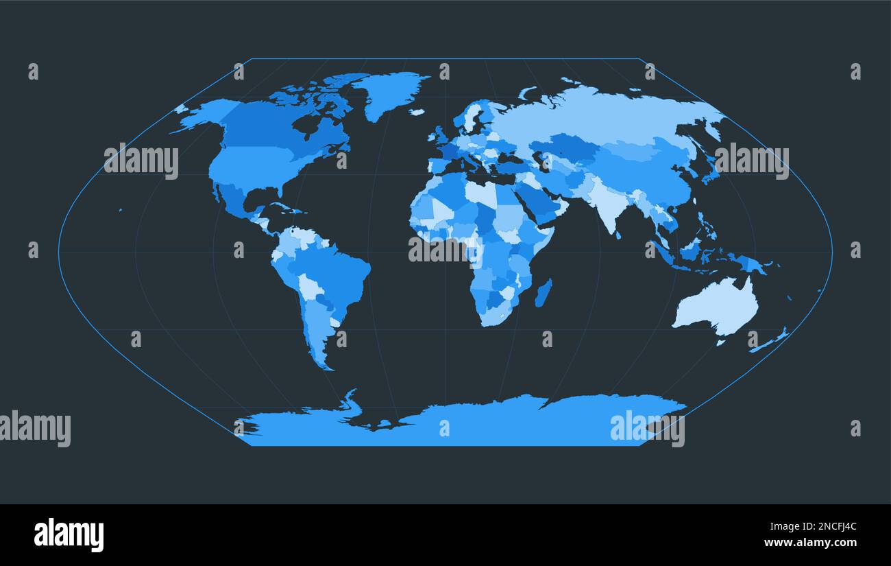 Eckert map Stock Vector Images - Alamy