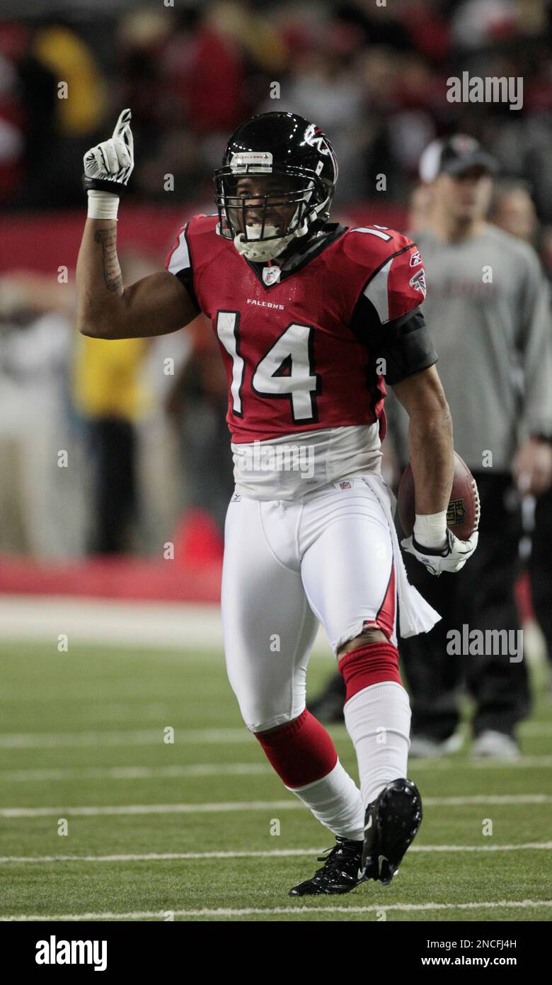 Atlanta Falcons wide receiver Eric Weems (14) dances before an NFL ...