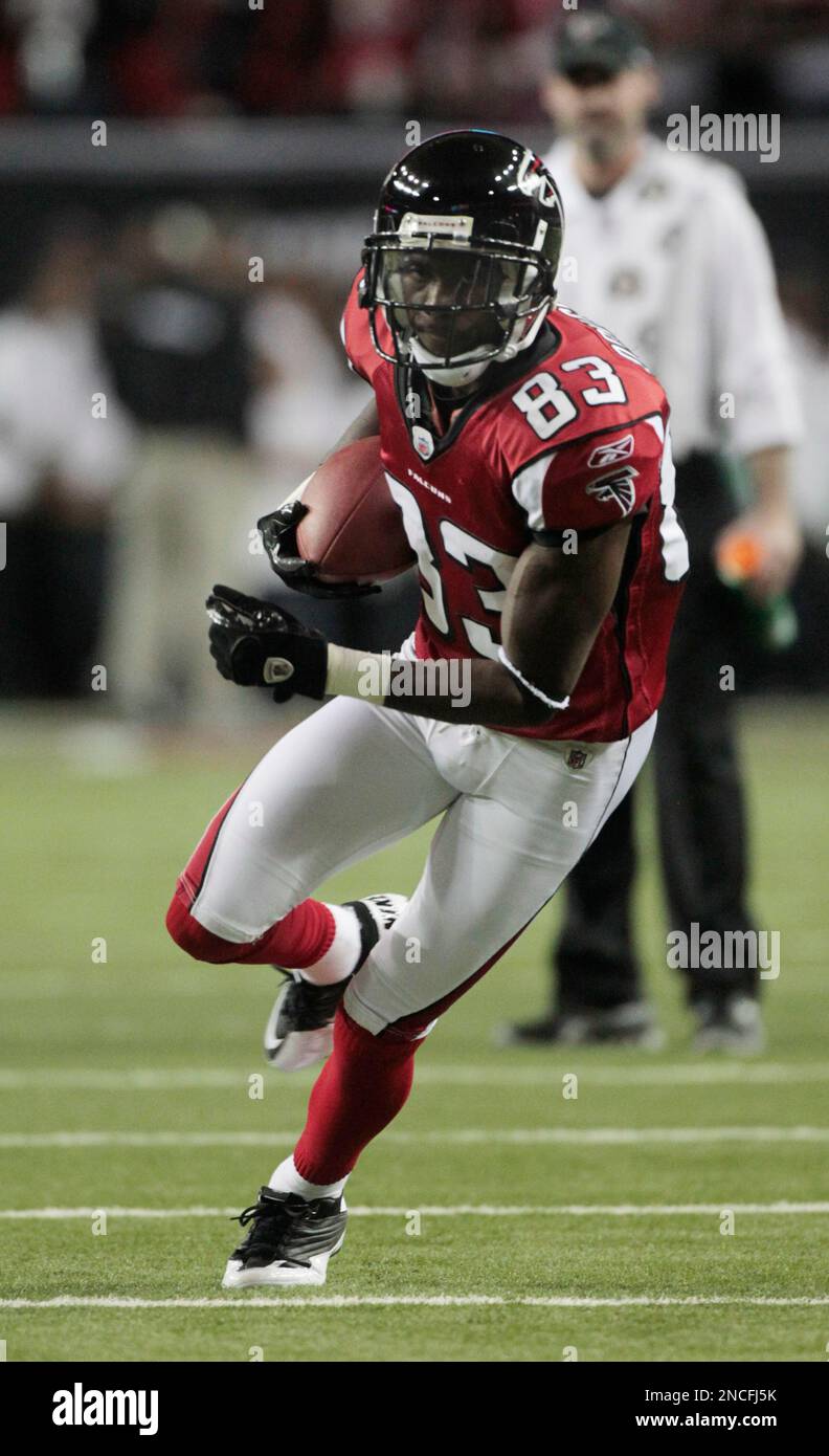 Atlanta Falcons wide receiver Harry Douglas (83) is shown before an NFL ...
