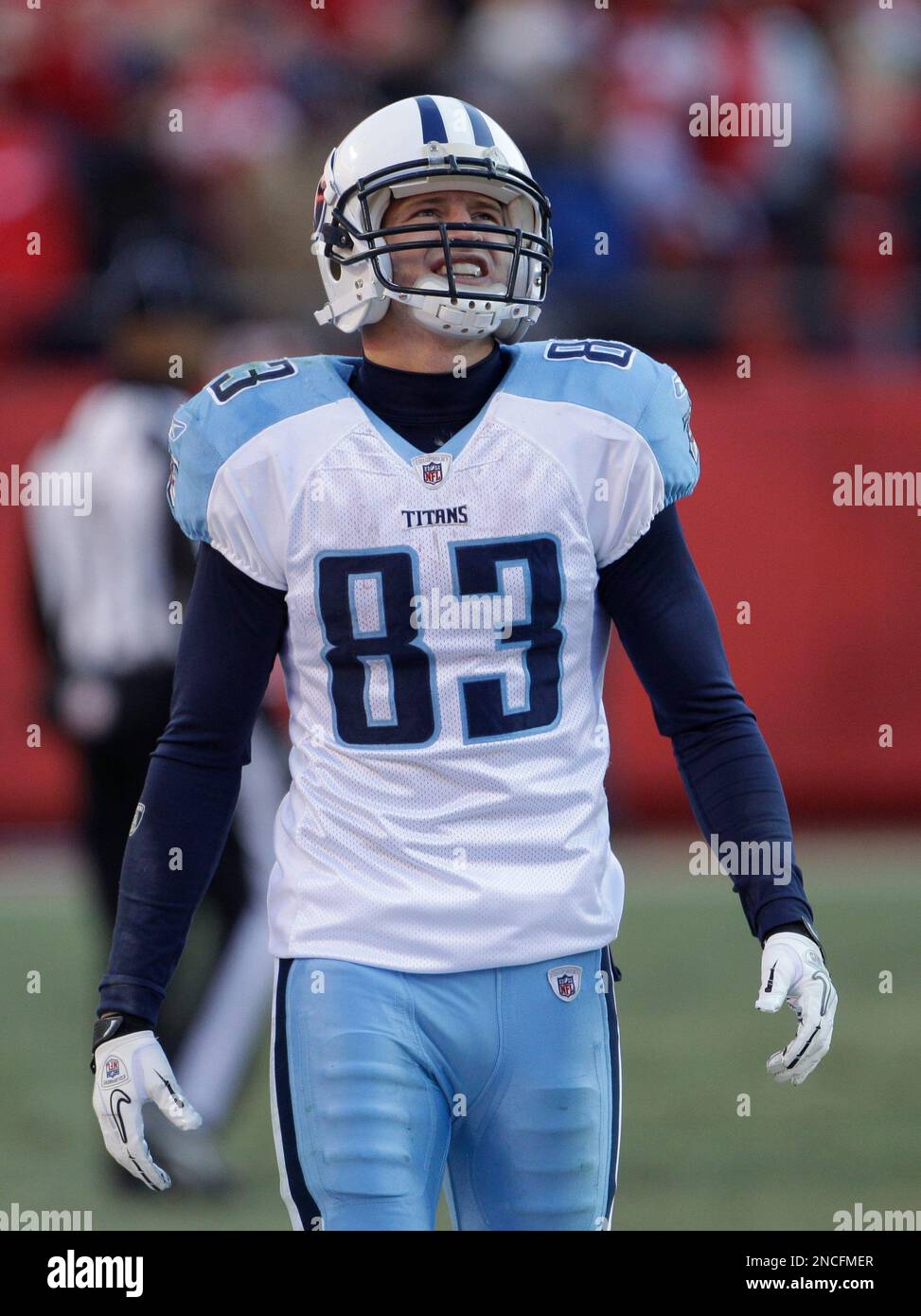 Tennessee Titans wide receiver Marc Mariani (83) during an NFL football ...
