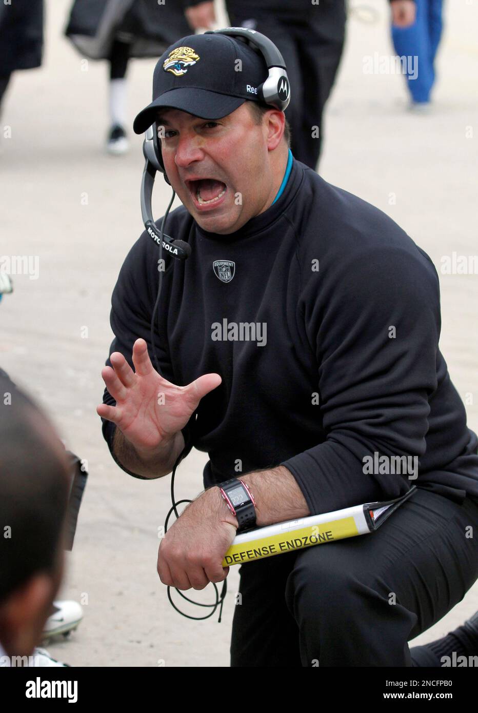 Jacksonville Jaguars defensive line coach, Joe Cullen during an NFL ...