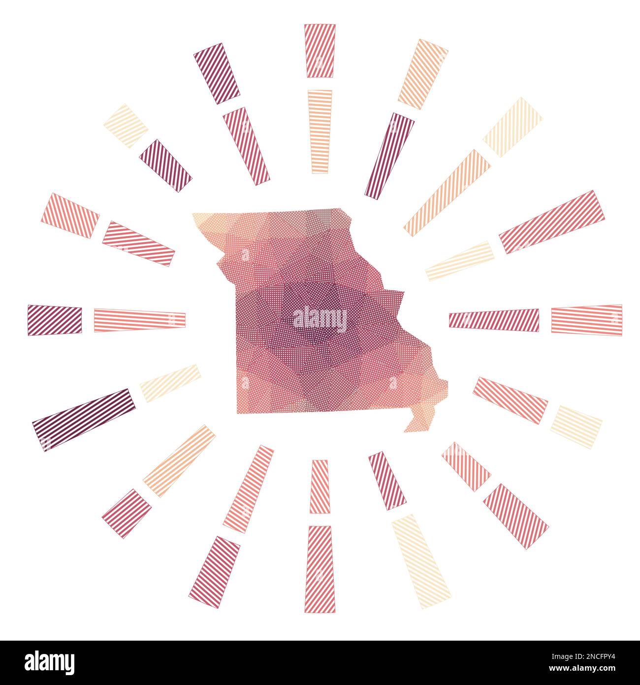 Map of diamond missouri Cut Out Stock Images & Pictures - Alamy