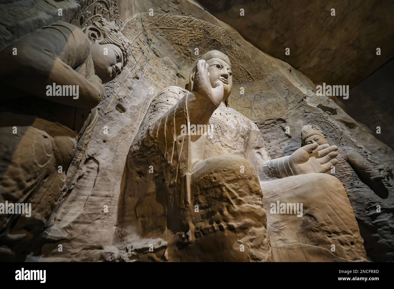 A 3D printed replica of Cave No. 3 in the Yungang Grottoes shows a 9.93 ...