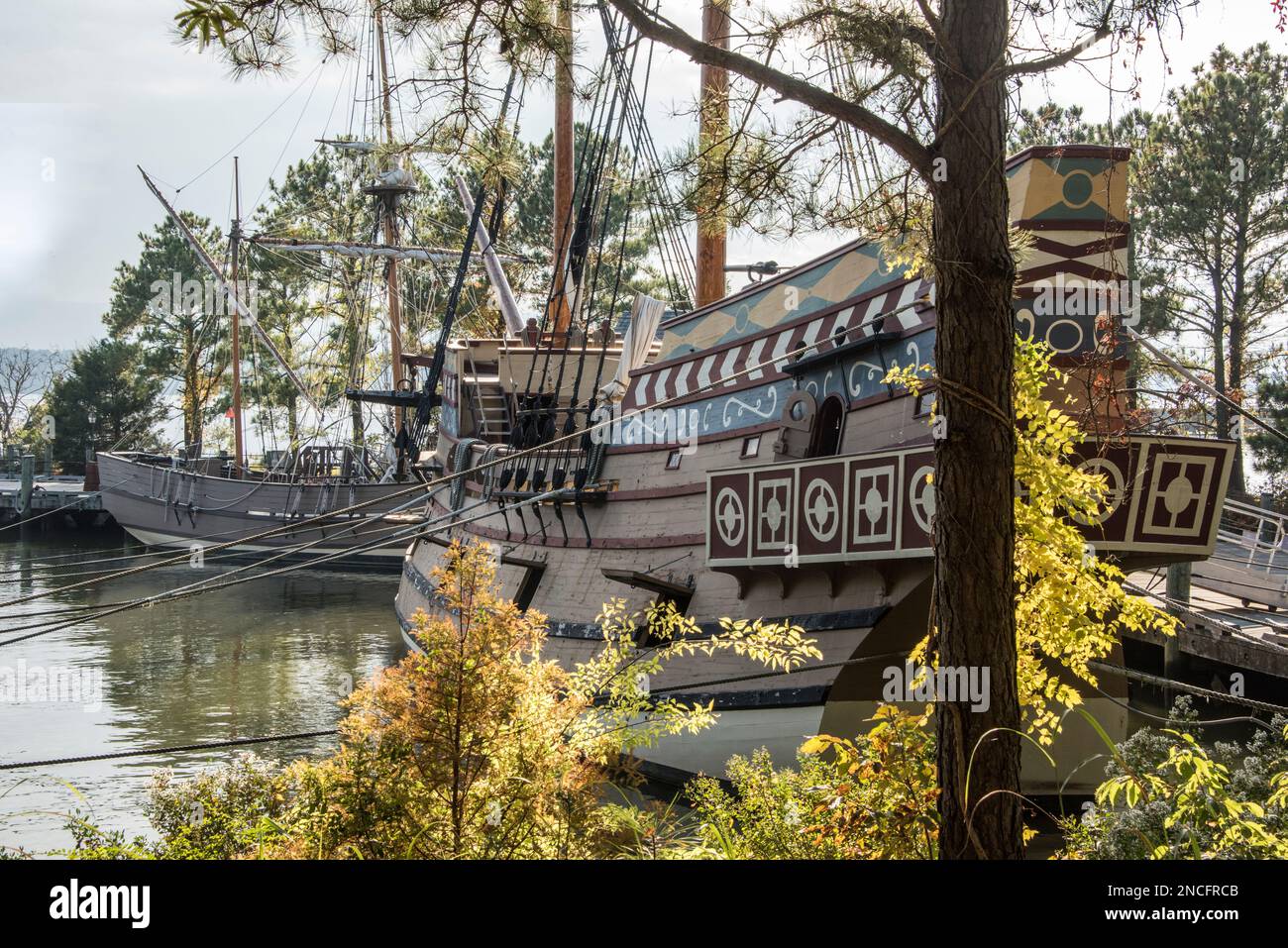 Re-creation of the Susan Constant, Flagship for the fleet that ...