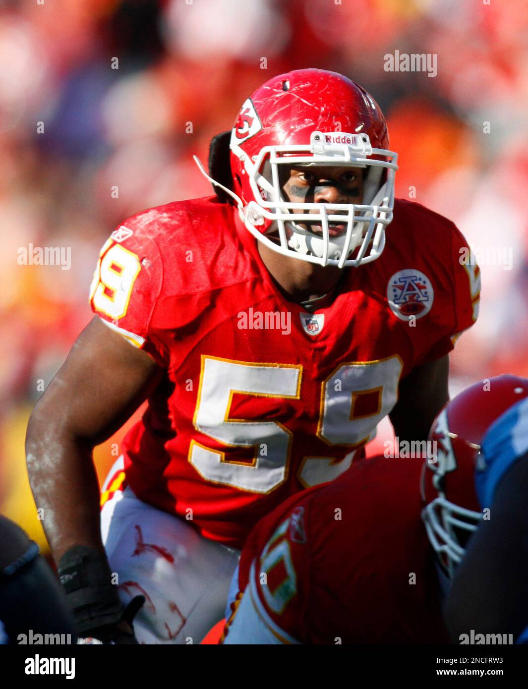 Kansas City Chiefs linebacker Jovan Belcher (59) plays during an NFL ...