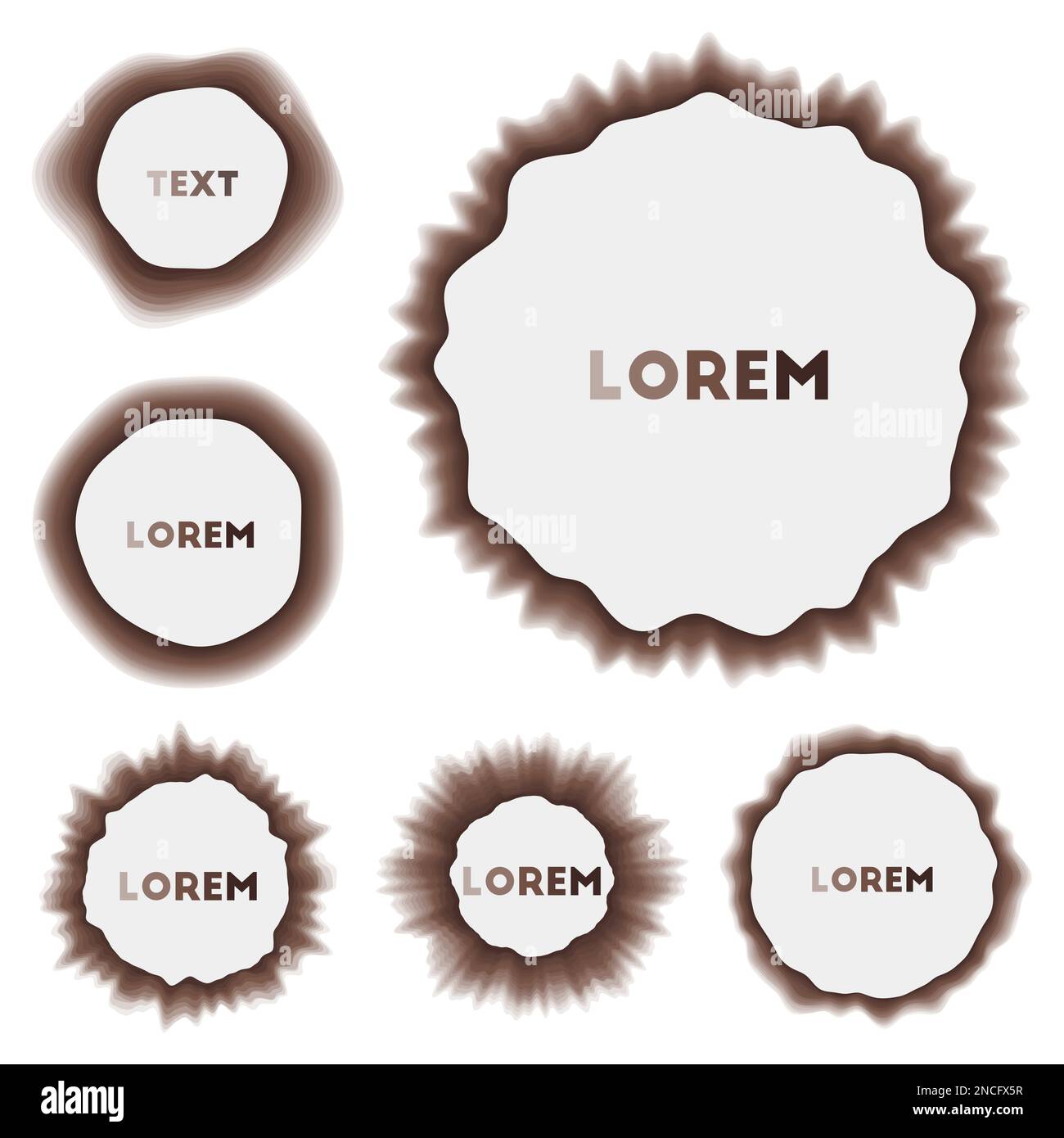 Round labels. Astonishing circular backgrounds. Charming vector ...