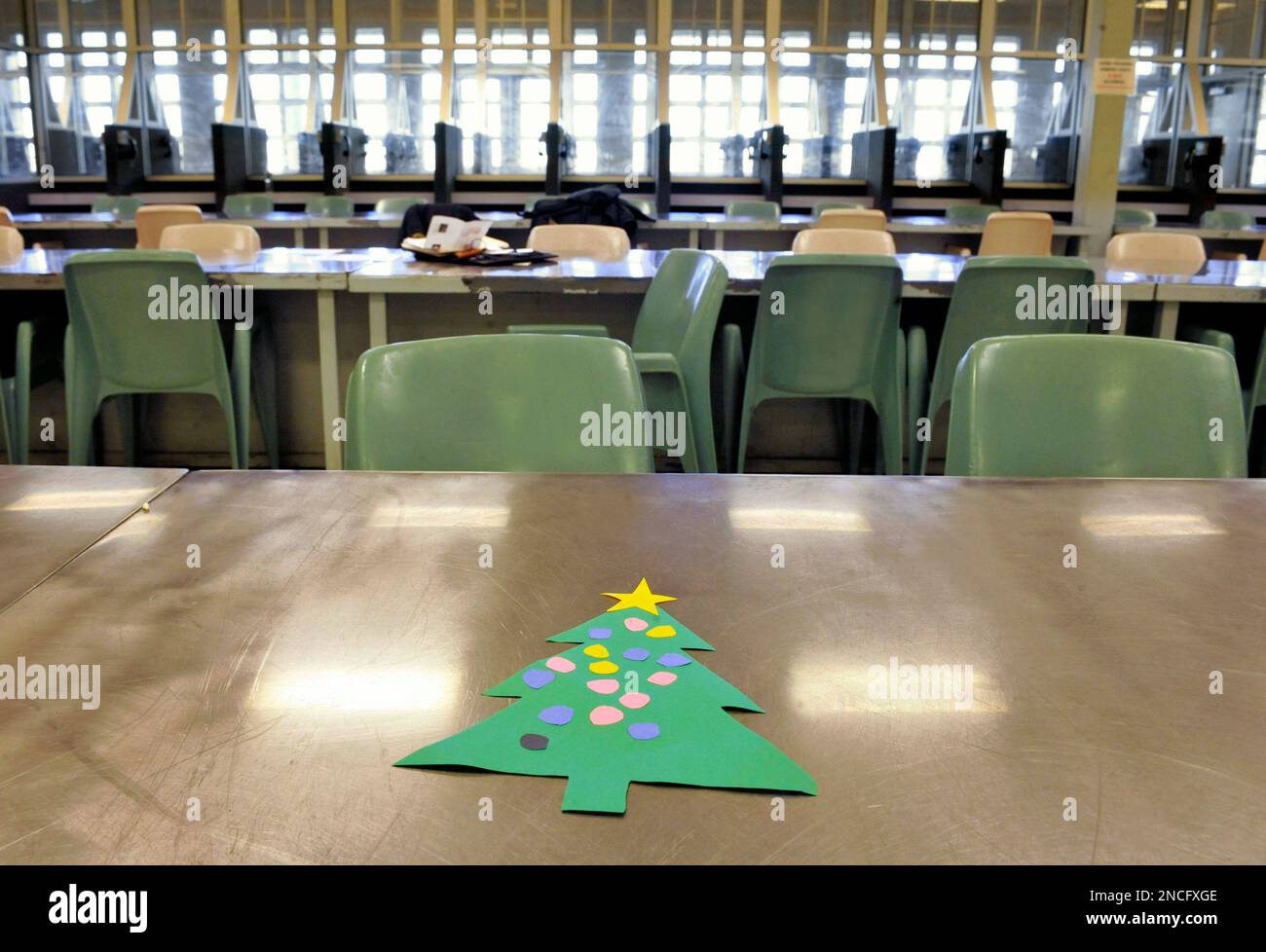In this Dec. 14, 2010 photo, a decorated tree made by an inmate and his ...