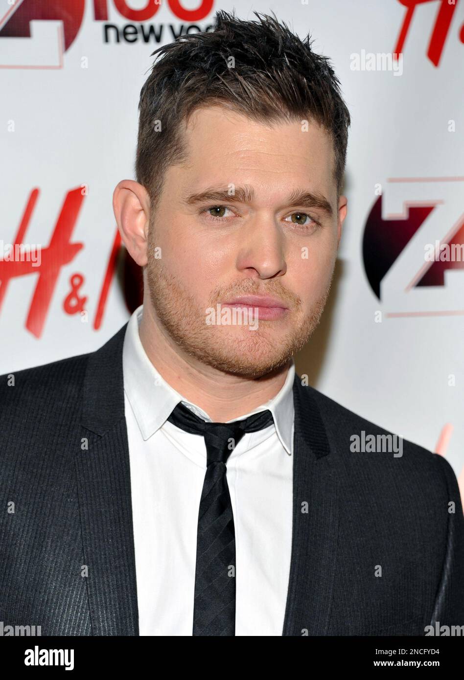 Michael Buble attends the Z100 Jingle Ball concert at Madison Square ...