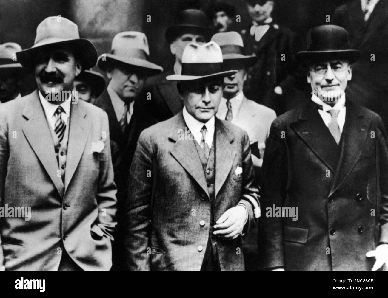 German Chancellor Dr. Heinrich Bruening, right, and Foreign Minister of ...
