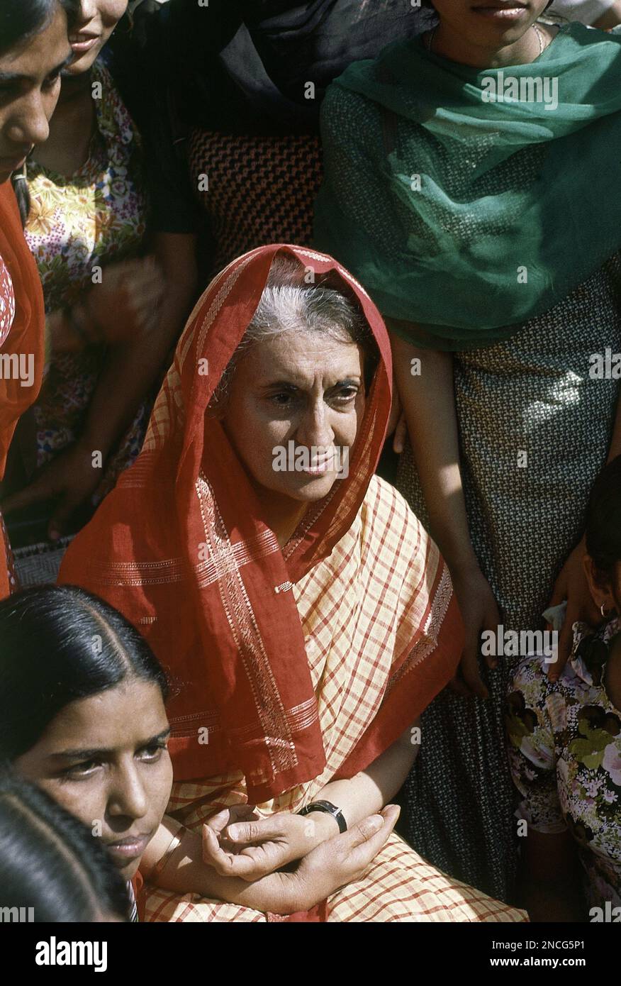 Mrs. Indira Gandhi, following her victory in South India by election ...