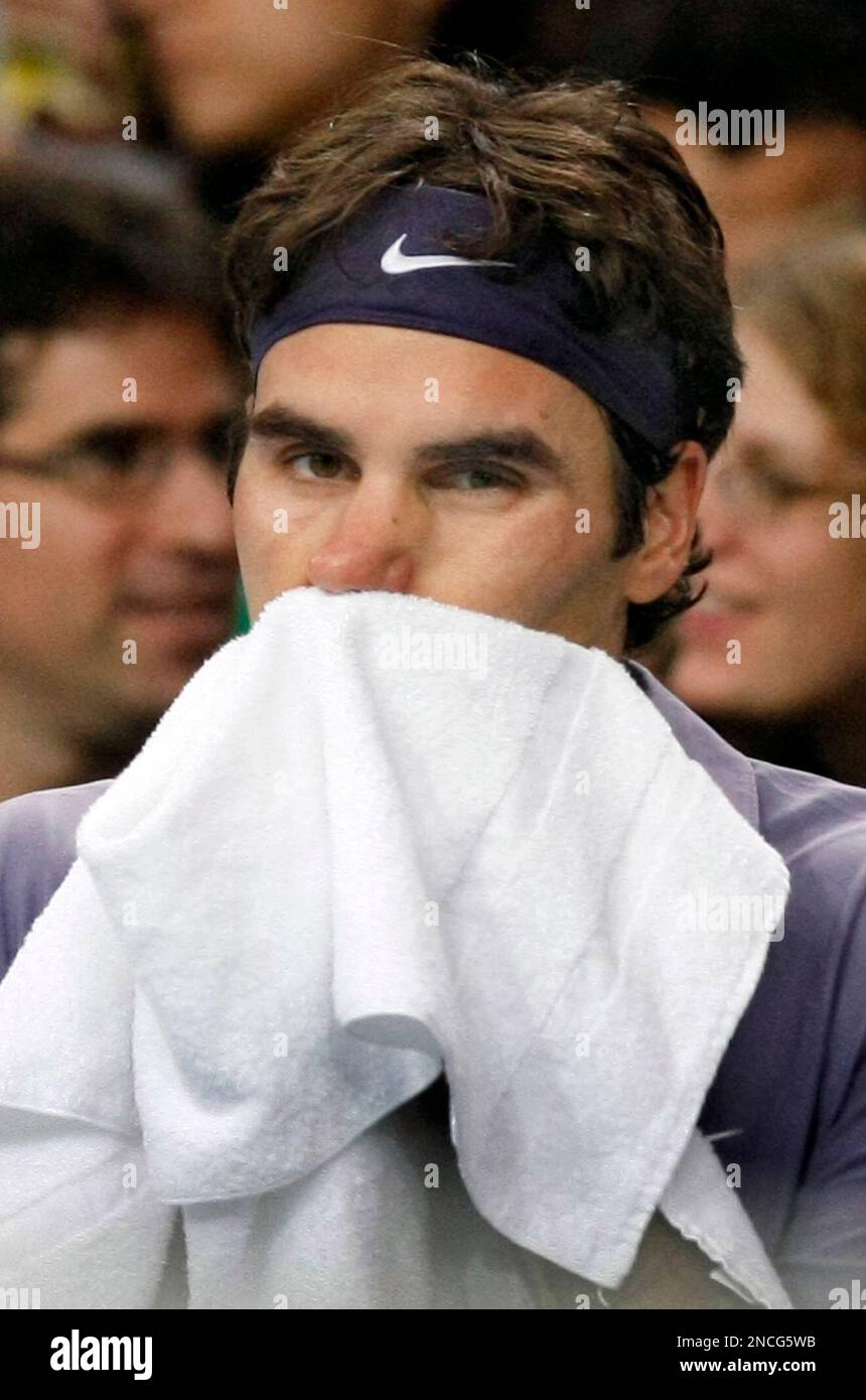 FILE - This Nov. 13, 2010, file photo shows Switzerland's Roger Federer ...