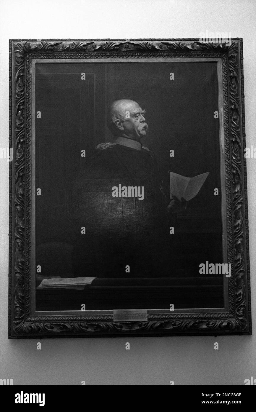 This portrait of the Iron Chancellor, Otto von Bismarck, hangs in the ...