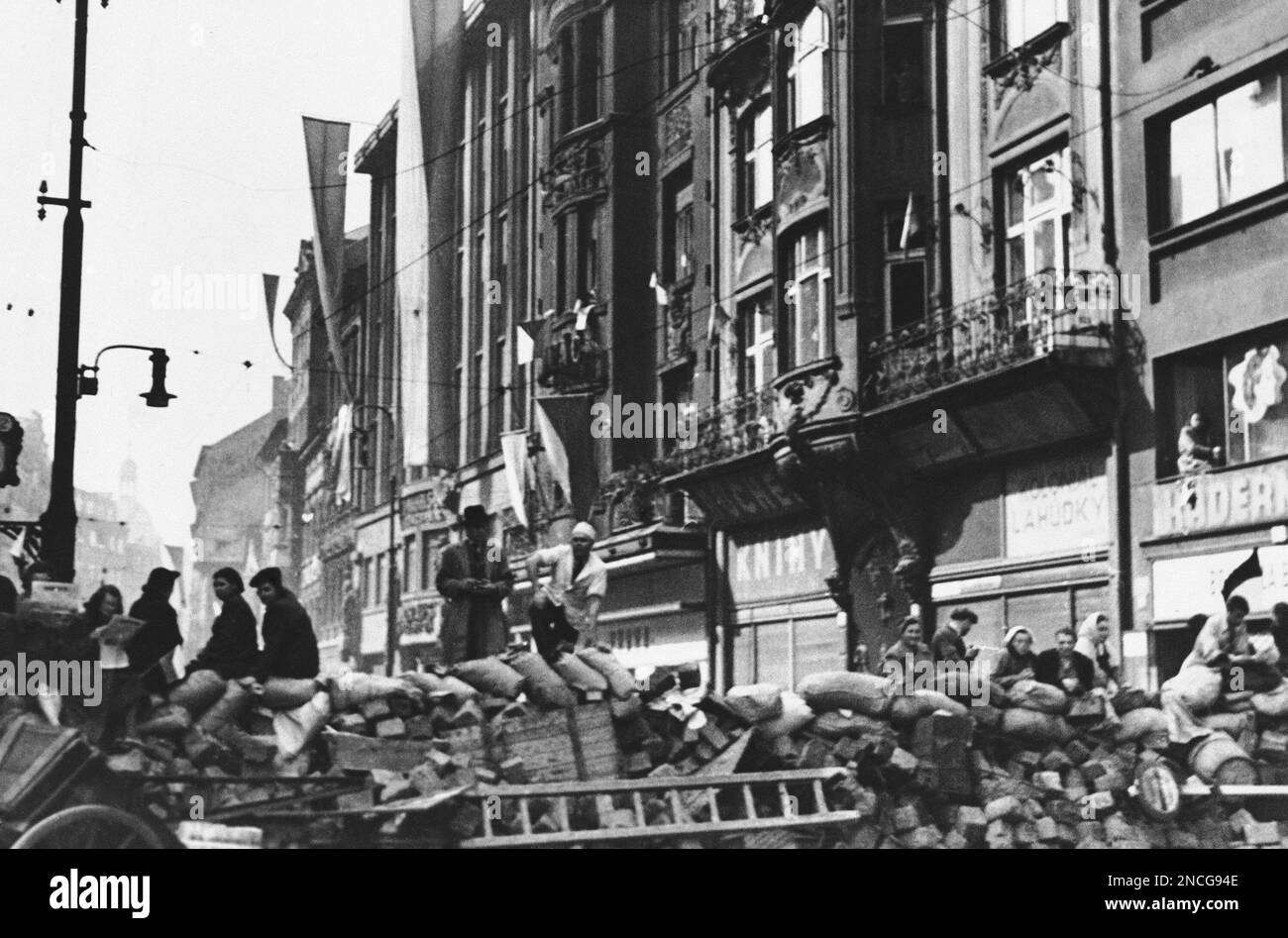 Czech patriots in Prague, the last Nazi stronghold, rose in revolt May ...