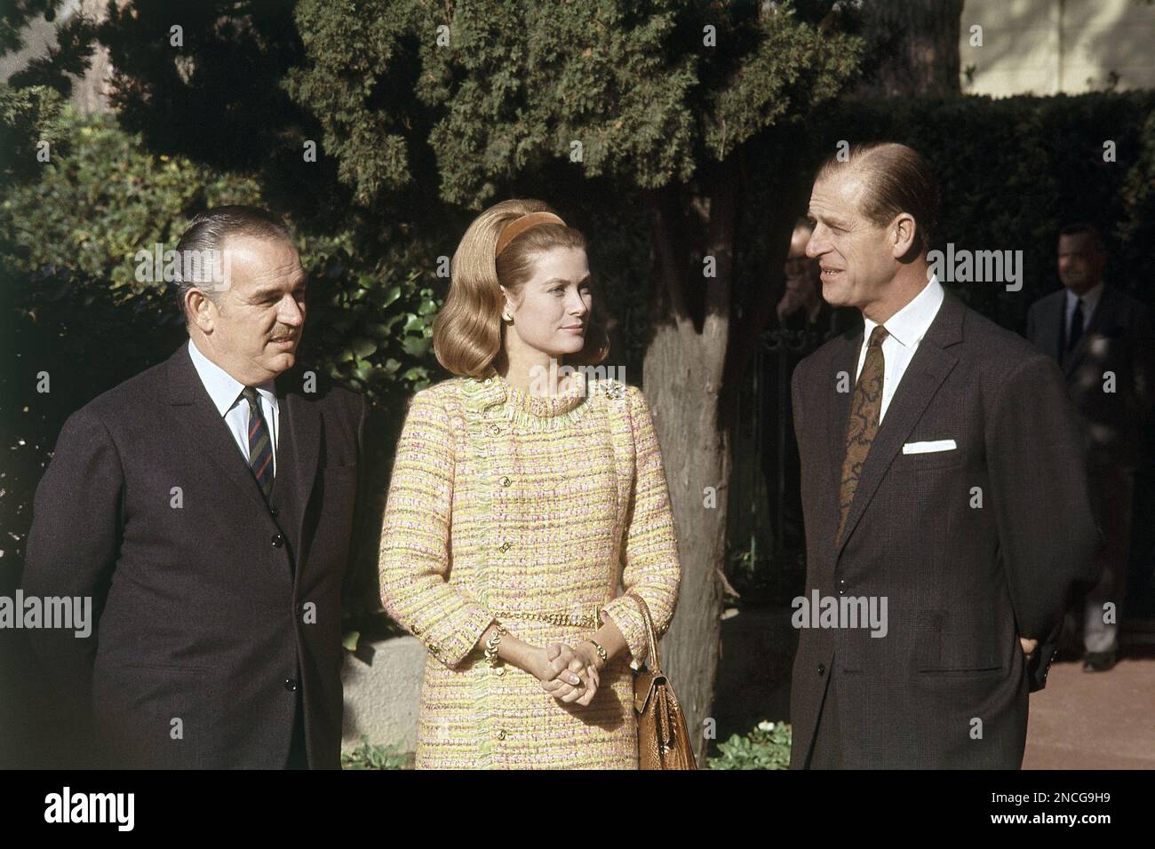 Britain's Prince Philip, the Duke of Edinburgh with Princess Grace and ...