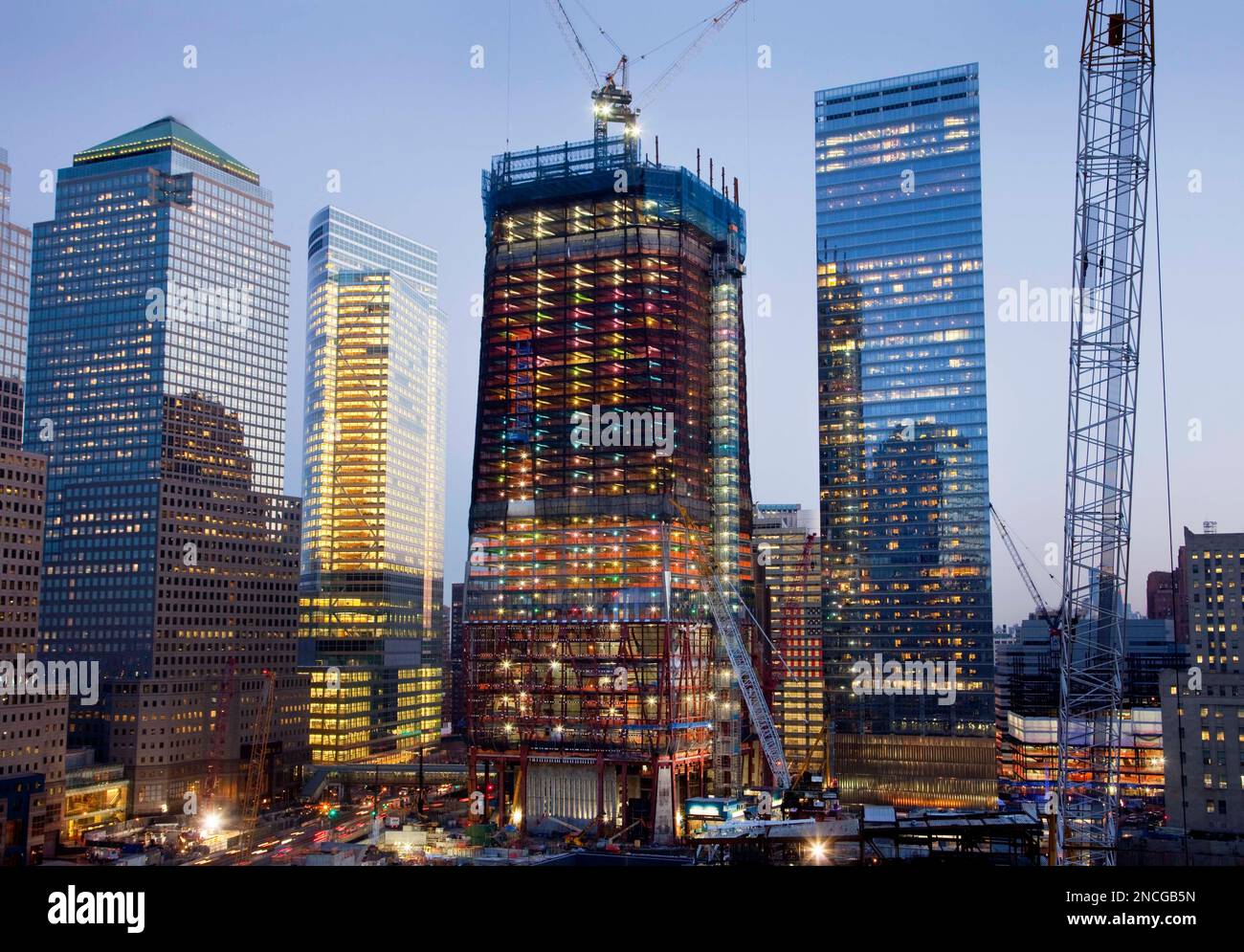 Work continues at the World Trade Center site, Friday, Dec. 17, 2010 in ...