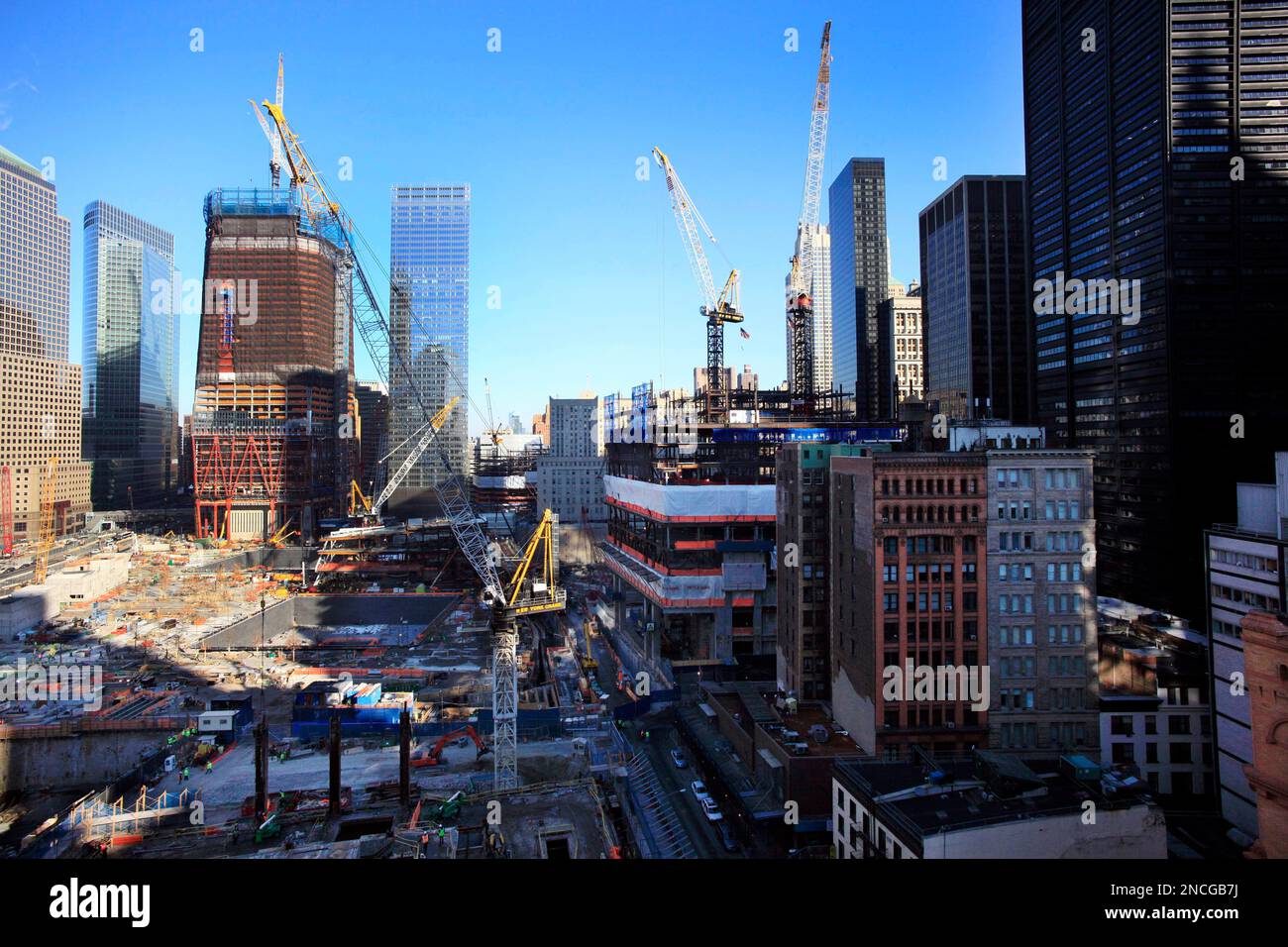Work continues at the World Trade Center site, Friday, Dec. 17, 2010 in ...