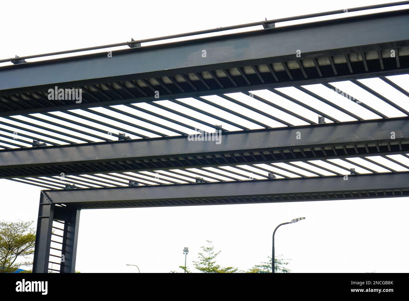 Metal Beams Against the Sky Stock Photo - Alamy