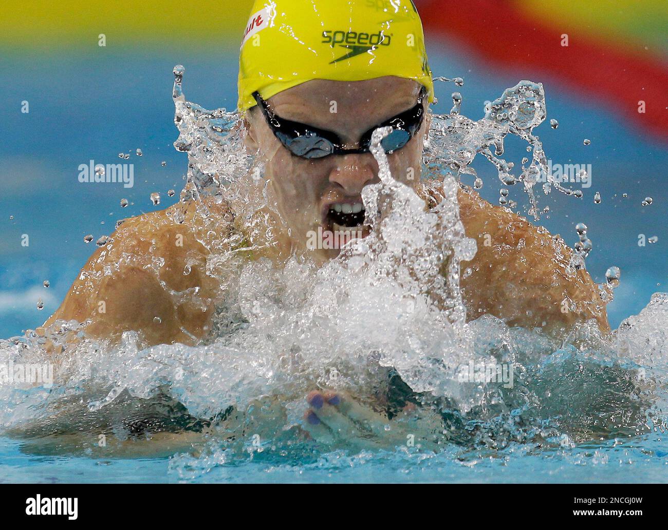 Australia's Leisel Jones swims to winning the silver medal in the Women ...