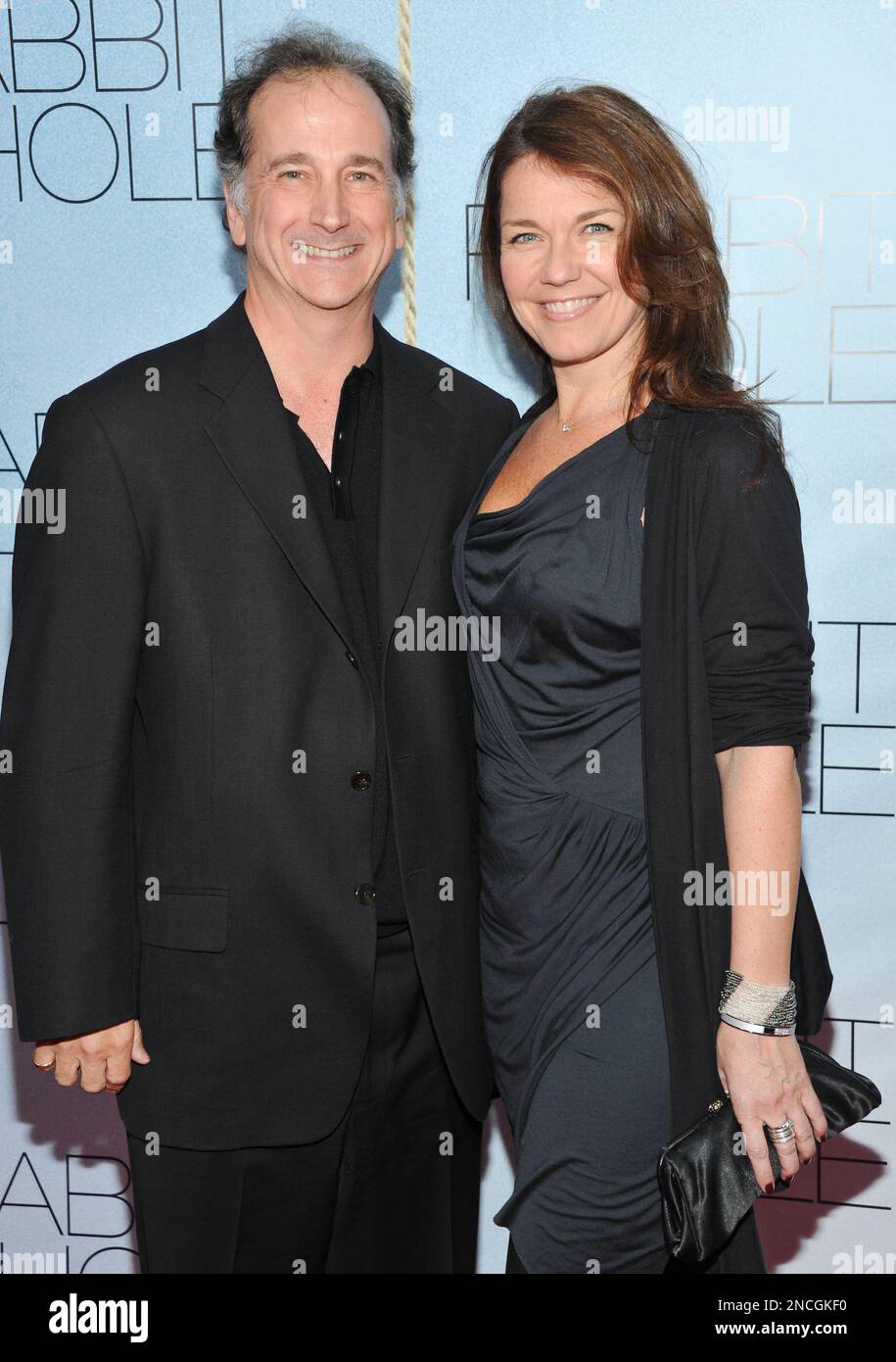 Mark Linn-Baker and wife Adrianne Lobel attend the premiere of 'Rabbit ...