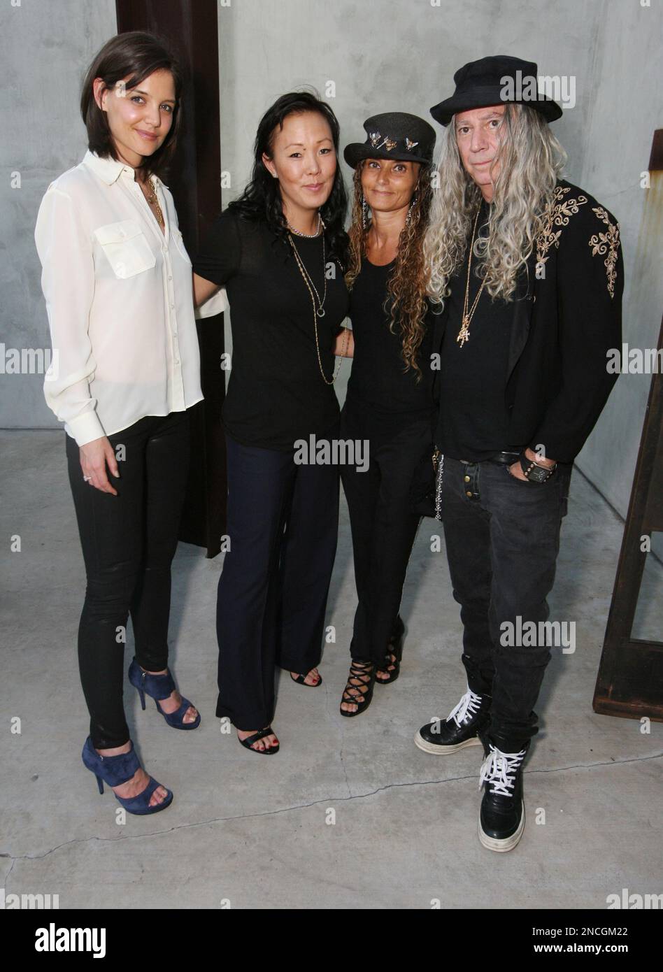 From left, Katie Holmes, Jeanne Yang, Maxfield's Paola Russo and Tommy ...