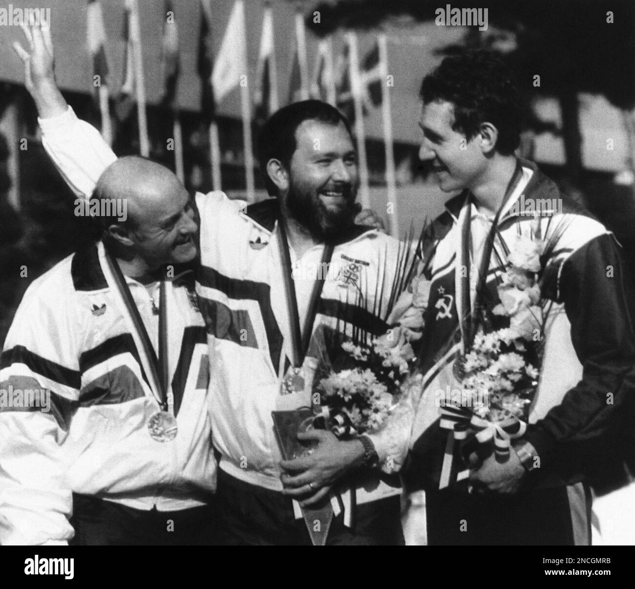 Britain’s Malcolm Cooper, winner of the gold medal in the small-bore ...