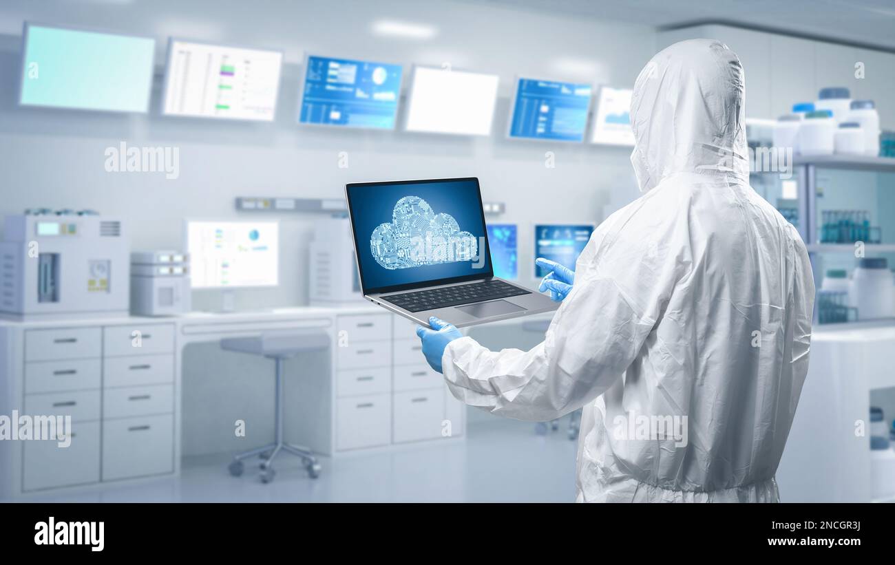 Microchip production factory technician hi-res stock photography and ...