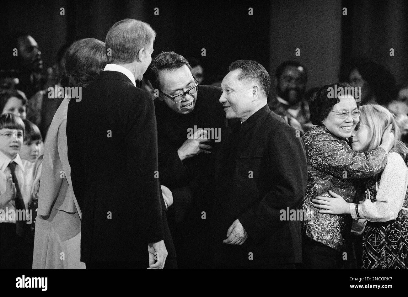 Chinese Vice Premier Deng Xiao-ping talks to President Jimmy Carter at ...