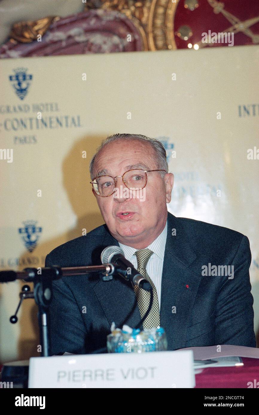 Pierre Viot, former president of the Cannes Film Festival, speaks on ...