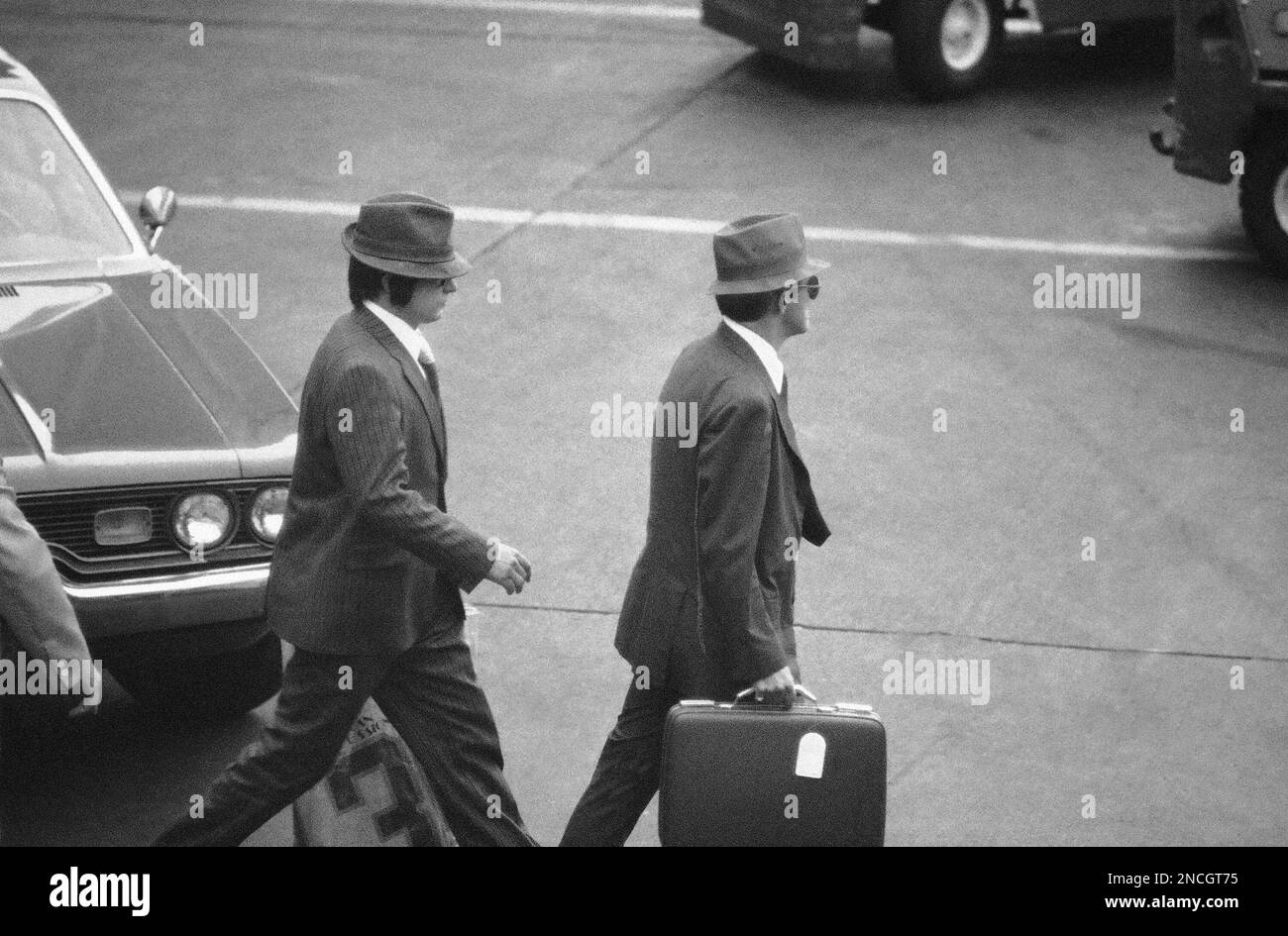 Two men, one of them Lt. Viktor Ivanovich Belenko, 29, who flew his ...