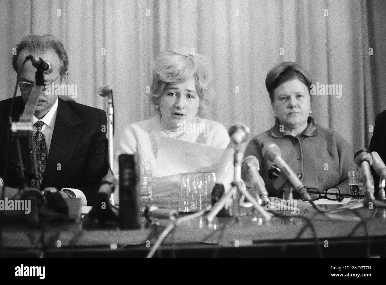 Lyudmila Petrovna Belenko, left, and Lyudmila Stepanova Belenko, wife ...