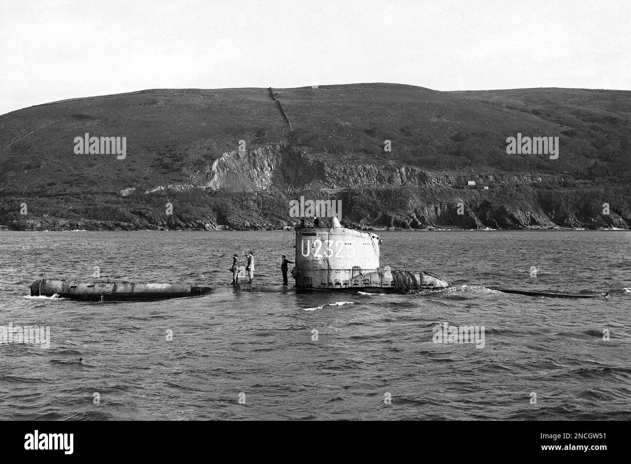 Hitler’s U-boat are being towed in packs from Loch Ryan, southern ...