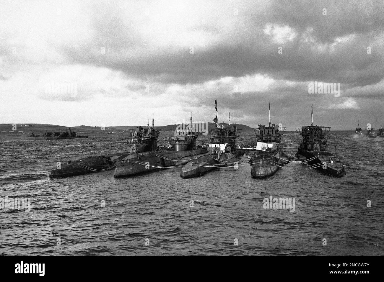 Hitler’s U-boat wolf packs are being towed six-to-eight at a time from ...