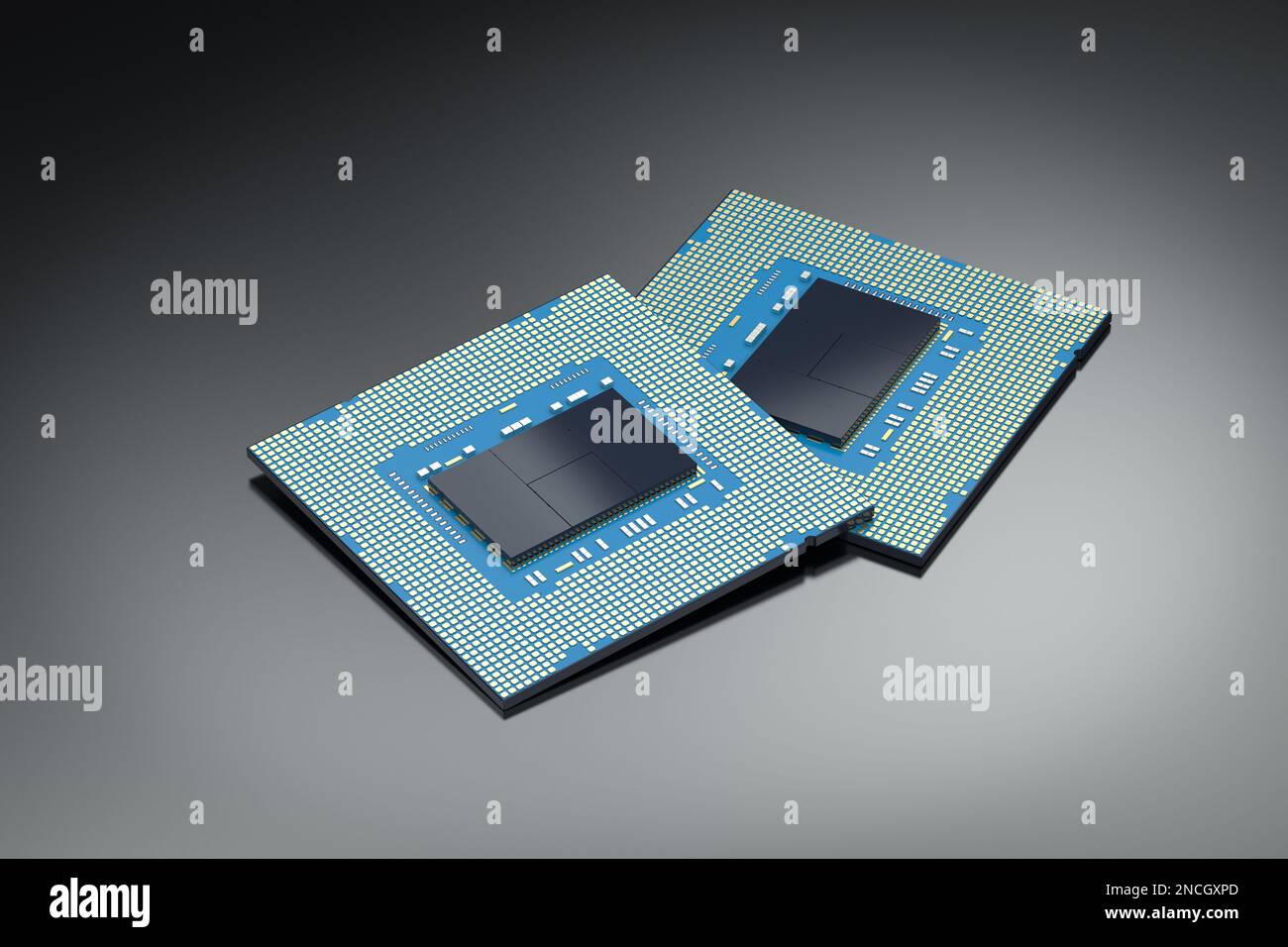 3d rendering chipset for semiconductor manufacturing Stock Photo - Alamy