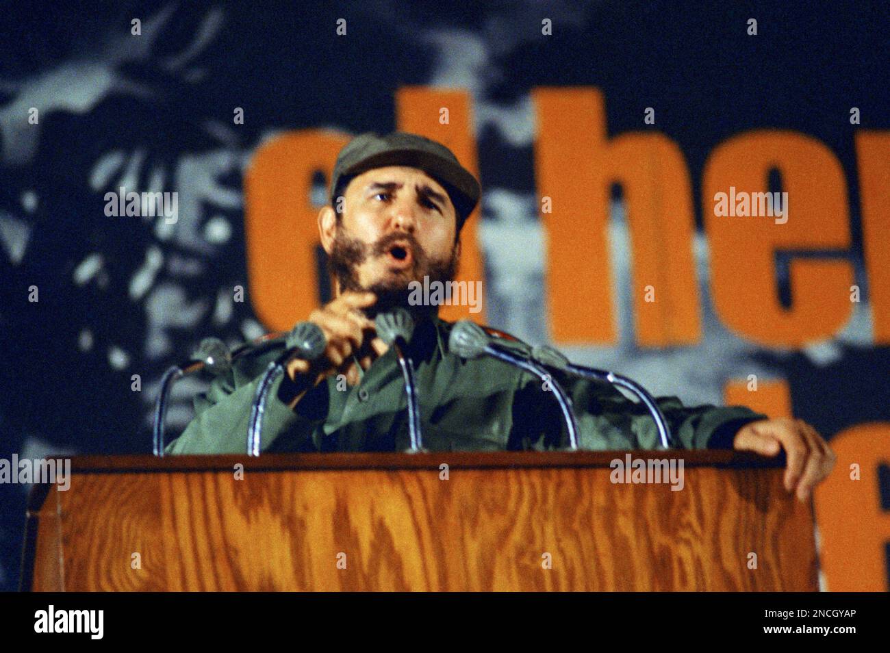 Prime Minister Fidel Castro of Cuba speaking 1969. (AP Photo Stock ...