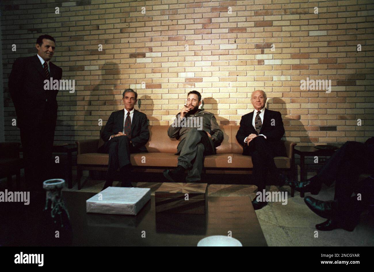 Fidel Castro visited by two U.S. Senators, Jacob Javits and Claiborne ...