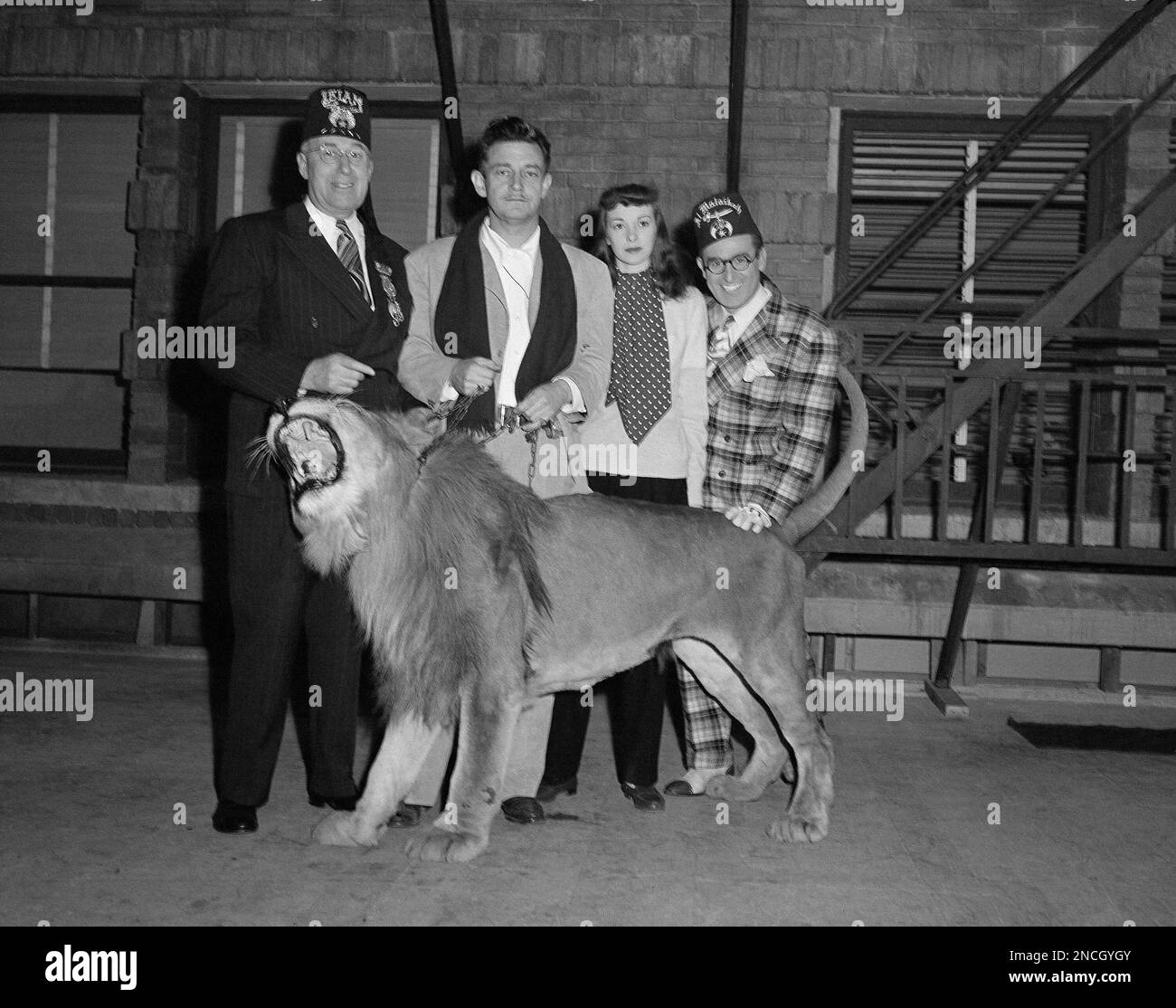 Left to right: Imperial Potentate William H. Woodfield Jr., writer ...