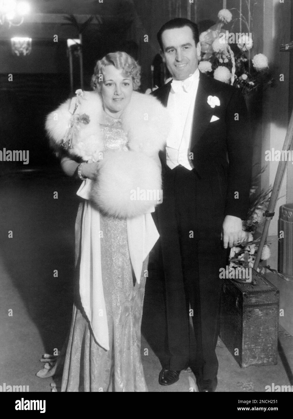 Harold Lloyd, screen comedian, and Mrs. Mildred Lloyd, the former ...