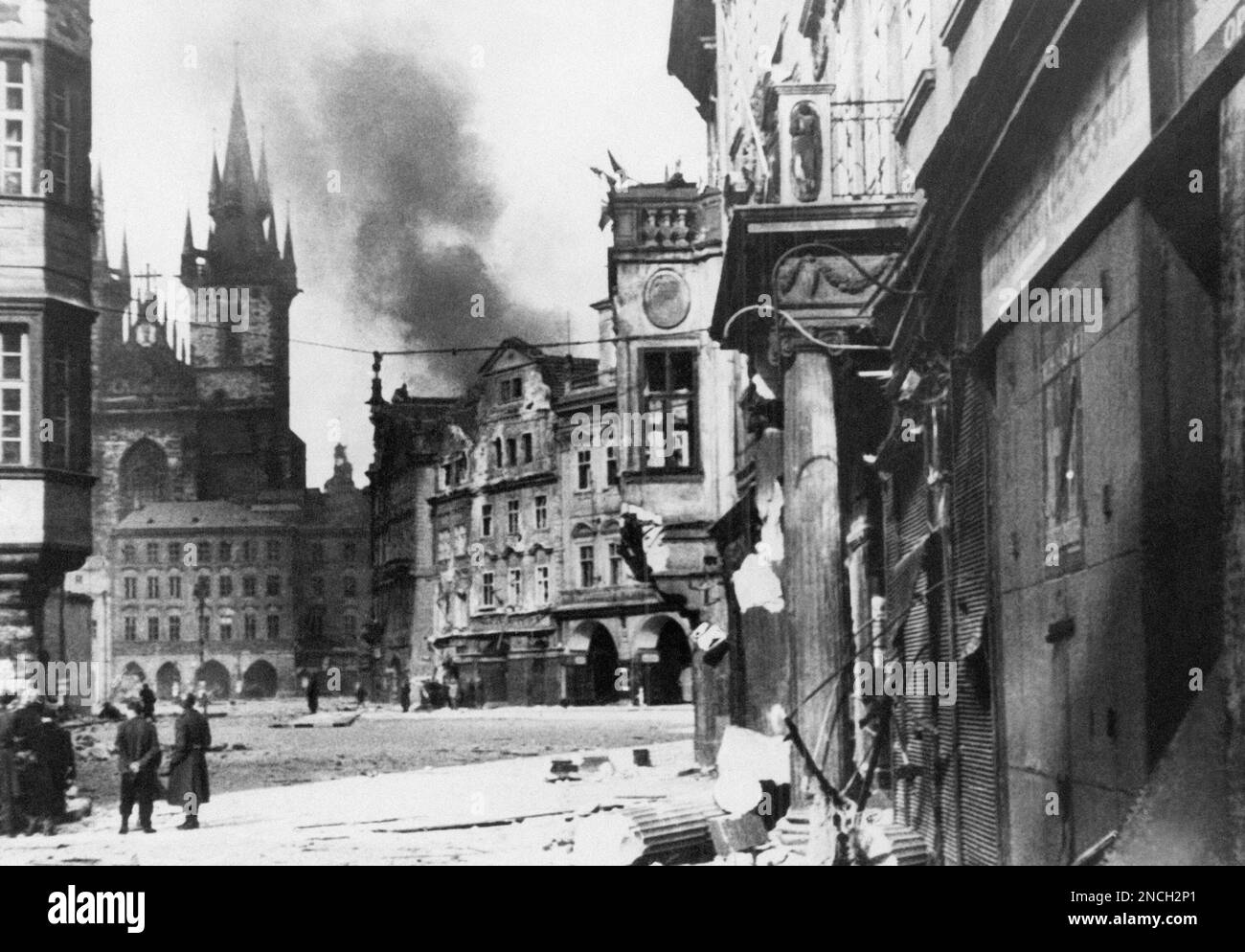 Czech patriots in Prague, the last Nazi stronghold, rose in revolt on ...
